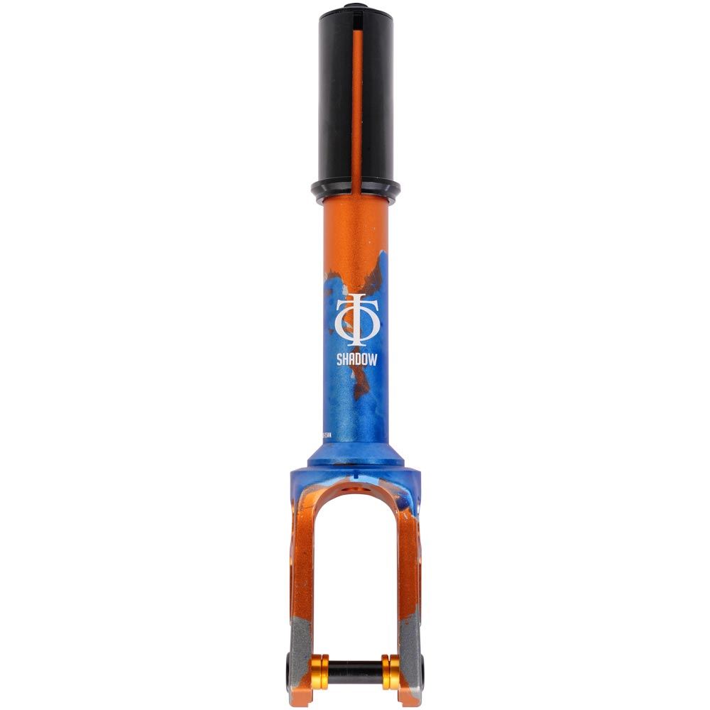Oath Shadow IHC Scooter Fork - Orange/Blue/Titanium – Demo Sport Oath Shadow IHC Scooter Fork - Orange/Blue/Titanium – Demo Sport